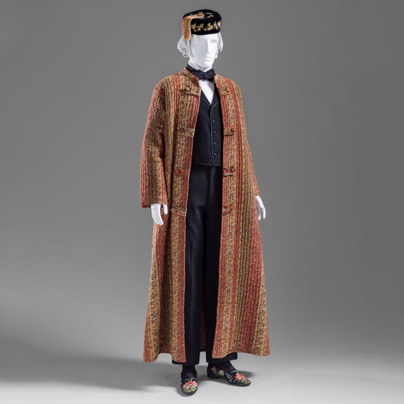 England 1880s At-home Robe Smoking Jacket – Ecoooc